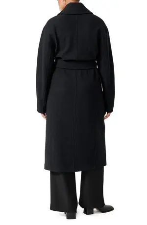 & Other Stories Belted Wool Wrap Coat