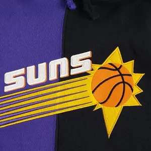 Mitchell & Ness Black Phoenix Suns Hardwood Classics Split Pullover Hoodie