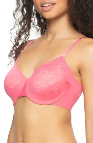 Felina Jessamine Smoothing Full Coverage Underwire Bra - Camellia Rose
