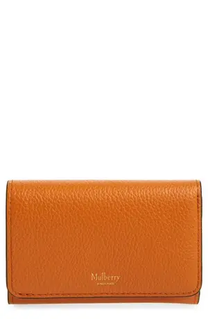 Mulberry Continental Leather Trifold Wallet - Sunset
