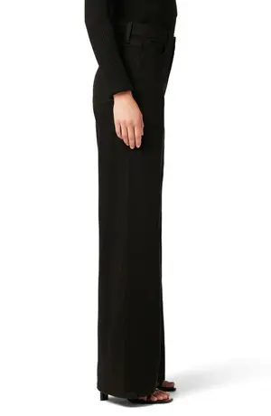 Joe's Jeans The Mia Petite High Waist Wide Leg Jeans - Black