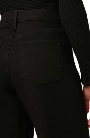 Joe's Jeans The Mia Petite High Waist Wide Leg Jeans - Black