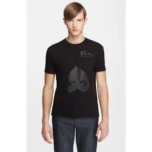 Comme Des Garçons Play Inverted Heart Print T-shirt - Black