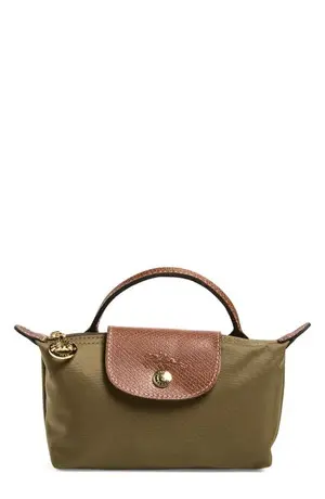 Longchamp Le Pliage Cosmetics Case - Olive