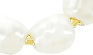 PANACEA Hoop Earrings With Acrylic Imitation Pearl
