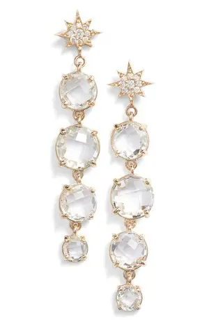 Anzie North Star Drop Earrings - Gold