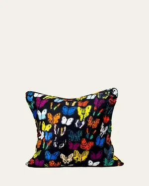 HUNT SLONEM Butterflies In Flight Decorative Feather/down Pillow