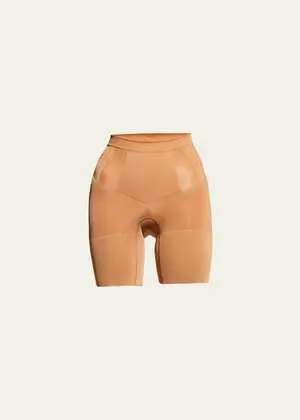 Spanx Sculpt Oncore Mid-thigh Shorts Dark Beige