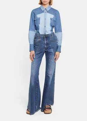 Gabriela Hearst - Foster Contrast Stitch Jeans