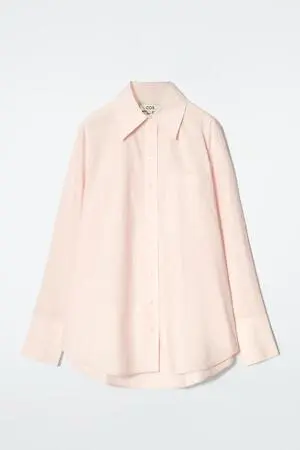 Cos Oversized Tailored Shirt - Pink