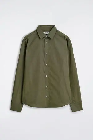 Cos Tailored Cotton Shirt - Green