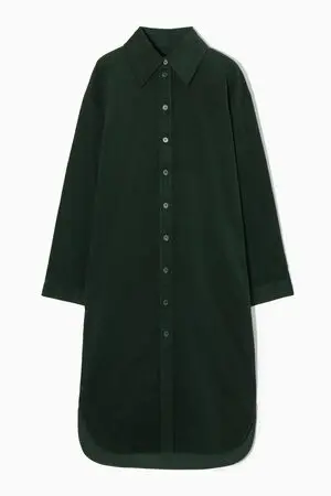 Cos Corduroy Midi Shirt Dress