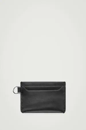 Cos Leather Cardholder Black