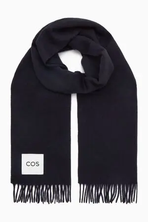 Cos Pure Cashmere Scarf Blue