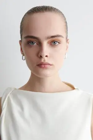 Cos Oval Hoop Earrings