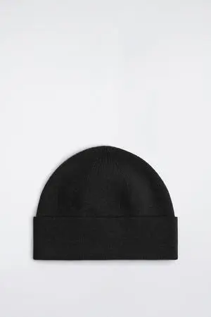 Cos Merino Wool Beanie - Black