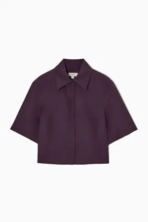 Cos Cropped Short-sleeved Shirt