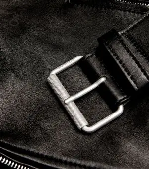 Off-White Leather Biker Jacket