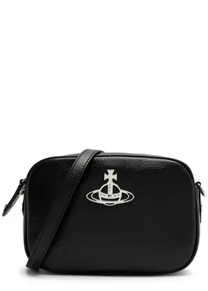 VIVIENNE WESTWOOD Anna Vegan Leather Camera Bag Black