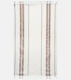 Brunello Cucinelli Striped Linen-blend Beach Towel