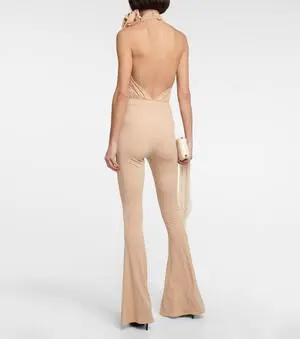 Magda Butrym High-rise Flared Pants - Beige