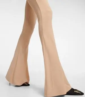 Magda Butrym High-rise Flared Pants - Beige