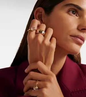 Pomellato Nudo 18kt Gold Ring With Rose Quartz - Pink
