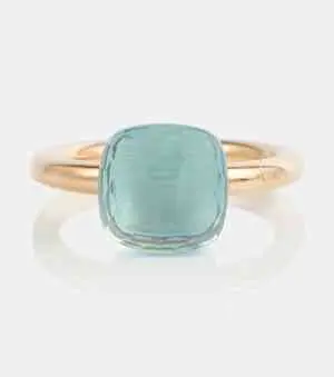 Pomellato Nudo 18kt Gold Ring With Topaz - Blue
