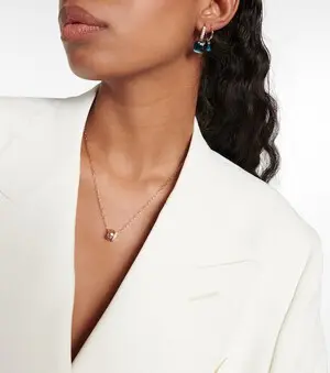 Pomellato Nudo Classic Earrings With Topaz And Diamonds
