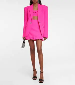 David Koma Embellished Virgin Wool Blazer