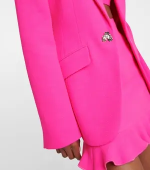 David Koma Embellished Virgin Wool Blazer