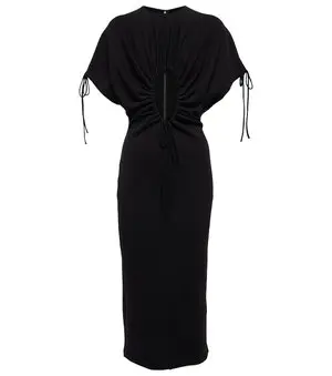 CHRISTOPHER KANE Cutout Cotton Midi Dress