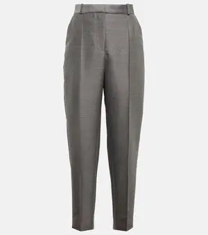 TOTEME Mid-rise Straight Leg Pants - Grey