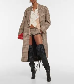 Paris Texas Fringed Leather Over-the-knee Boots