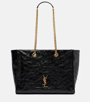 Saint Laurent Niki Medium Leather Shoulder Bag - Black