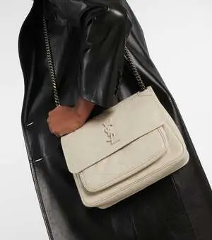 Saint Laurent Niki Medium Leather Shoulder Bag