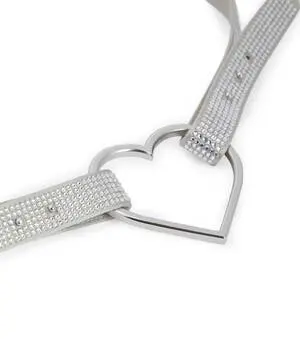 Blumarine Heart Crystal-embellished Belt