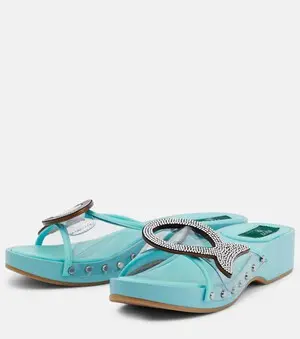 Emilio Pucci Musa Crystal-embellished Clogs