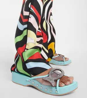 Emilio Pucci Musa Crystal-embellished Clogs