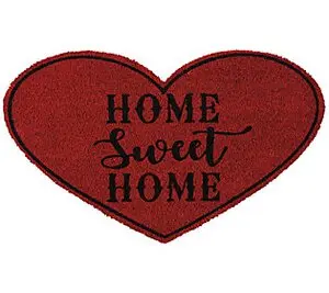 DESIGN IMPORTS Home Sweet Home 17' X 29' Heart Oormat - One-color