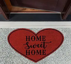 DESIGN IMPORTS Home Sweet Home 17' X 29' Heart Oormat