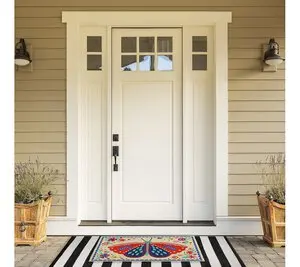 DESIGN IMPORTS Folk Butterfly 17' X 29' Doormat