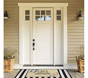 DESIGN IMPORTS Cats Welcome 17' X 29' Doormat