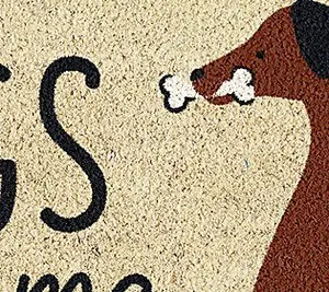 DESIGN IMPORTS Dogs Welcome 17' X 29' Doormat
