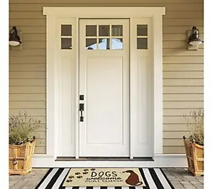 DESIGN IMPORTS Dogs Welcome 17' X 29' Doormat