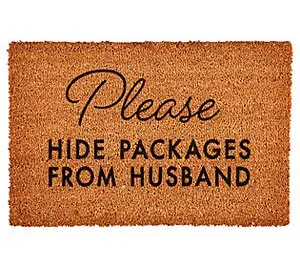 EVERGREEN Please Hide Packages From Husband 16x 8 Mat - One-color