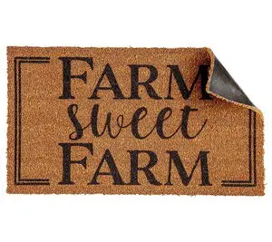 EVERGREEN Farm Sweet Farm 16x28 Coir Mat