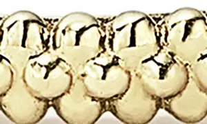 Lagos Caviar Beaded Stacking Ring - Yellow Gold
