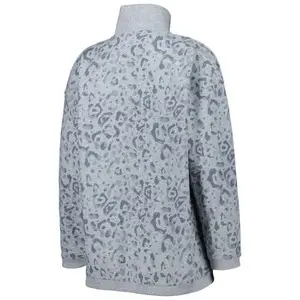 GAMEDAY COUTURE Alabama Crimson Tide Leopard Quarter-zip Sweatshirt