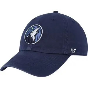 '47 Minnesota Timberwolves Alternate Logo Clean Up Adjustable Hat - Navy